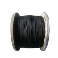 China Gym Fitness Equipment Durable Black TPU Coated Steel Wire Rope for sale