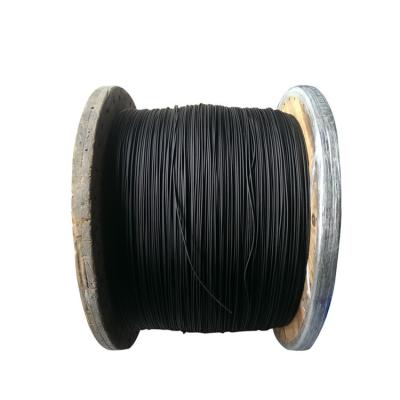 China Gym Fitness Equipment Durable Black TPU Coated Steel Wire Rope for sale