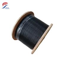 China Gym Fitness Equipment Durable Black TPU Coated Steel Wire Rope for sale
