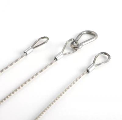 China High Carbon Steel 7x7 Structure 1.5mm Diameter Galvanized Aircraft Wire Rope with 1570-1960MPa Tensile Strength for sale