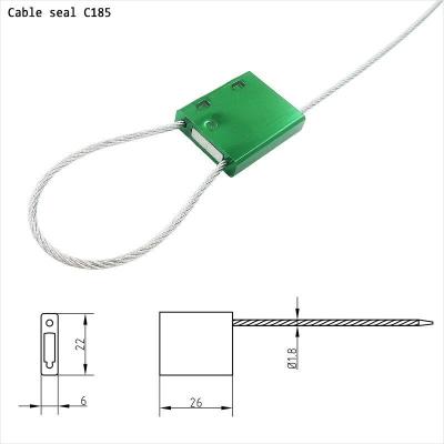 China Nonpreformed Galvanized Cable 7x7 Structure Steel Cable Wire Container Security Seal Lock 1.8*300mm for sale
