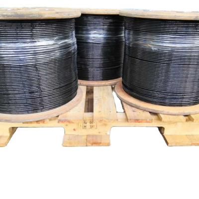 China 7x19 Construction Black TPU Coated Gym Cable with 1770MPA Tensile Strength for Fitness Equipment for sale