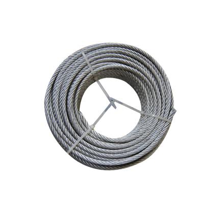 China 7X19 7X7 3mm Galvanized Steel Wire Rope 1570Mpa-1960Mpa 1/16