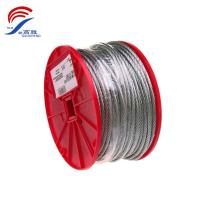 China Hot Sale! Factory Supply Galvanized Steel Wire Rope 6x19 Fibre Core Cable 3/8 for sale