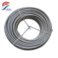 China Hot Sale! Factory Supply Galvanized Steel Wire Rope 6x19 Fibre Core Cable 3/8 for sale