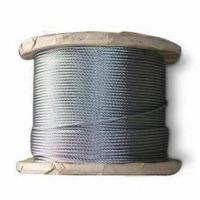 China 6 X 19+FC Galvanized Steel Towing Wire Rope 12mm 1570-1960mpa Tensile Strength for sale