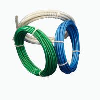 China Plastic Covered PVC Coated Stainless Steel Wire Rope 1mm-10mm Diameter for sale
