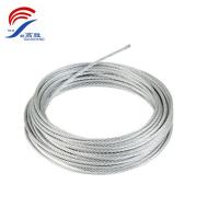 China 4mm Electro Galvanized Steel Wire Rope in Steel Core for sale