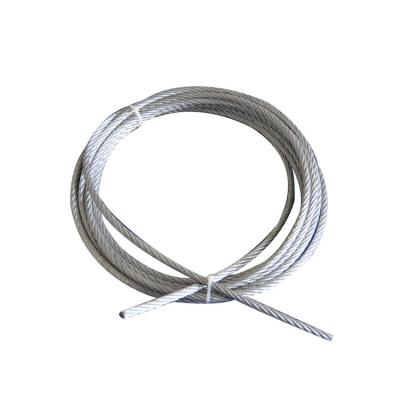 China 6x7+FC 3/16'' Galvanized Steel Wire Cable Rope High Carbon Steel 1mm-5mm Wire Gauge for sale