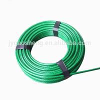 China Nylon Coated Steel Wire Rope with 7x7 Structure and 4200.00 Breaking Strength for Crane Hoisting and Rigging Equipment for sale