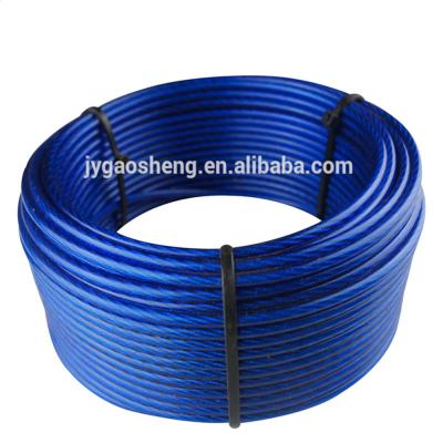 China High Performance PVC Coated Steel Wire Rope with 4200 Breaking Strength and 7x7 Structure for Corrosion Resistance in Harsh Environments for sale