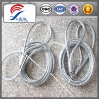 China 6.35mm Diameter Galvanized Carbon Steel Wire Rope Sling for Grape Trellis with Accessories for sale