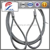 China 6.35mm Diameter Galvanized Carbon Steel Wire Rope Sling for Grape Trellis with Accessories for sale
