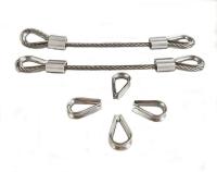 China PVC Coated Fall Arrest Cable Fall Protection Anchor Sling Cable 60# 4' 6' for sale