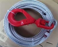 China 6x36+pp Galvanized Steel Wire Rope Sling with 800 KGS Breaking Strength and 1:5 Safety Factor for sale