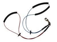 China Adjustable Dog Tie Out Cable with Stainless Steel Snap Hook for High Durability Grooming Noose for sale