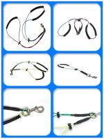 China Adjustable Dog Tie Out Cable with Stainless Steel Snap Hook for High Durability Grooming Noose for sale