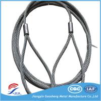 China 6x36+pp Galvanized Steel Wire Rope Sling with 800 KGS Breaking Strength and 1:5 Safety Factor for sale