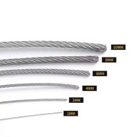 China 480Lbs Breaking Strength Galvanized Steel Aircraft Cable For Heavy Duty 7x7 Construction for sale