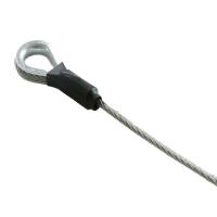 China Pressed Flemish Eye Wire Rope Sling in High Carbon Steel with Galvanized Surface and DIN Standard Compliance for sale