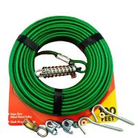 China Steel Wire Rope Sling With Snap Hook 5mm for Dog Tie Out Cable for sale