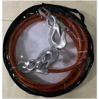 China 8mm Coated To 10mm 3.5m Steel Tow Cable 60# Steel Grade for sale