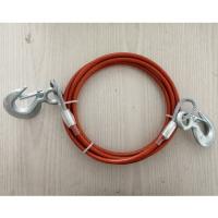 China 8mm Coated To 10mm 3.5m Steel Tow Cable 60# Steel Grade for sale