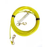 China Heavy Duty PVC Coated High Carbon Steel Dog Tie Out Cable for Pet Restraint and Training for sale