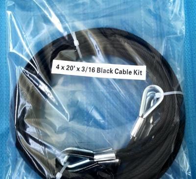 China Black Galvanized Rigging Cable Kit for sale