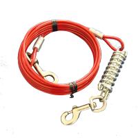 China High Carbon Steel Dog Tie Out Cable and Stake with 1000lbs Tensile Force and 20 Foot Length for Secure Pet Restraint for sale