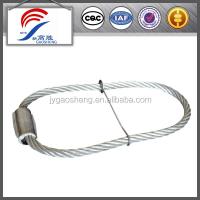 China Precast Concrete Lifting Loop For Thread Lifting Anchor Oval Steel Wire Rope Sling for sale