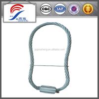 China Precast Concrete Lifting Loop For Thread Lifting Anchor Oval Steel Wire Rope Sling for sale