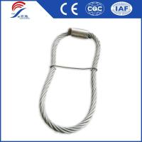 China High Carbon Steel Galvanized Wire Rope Sling with 7.0mm Diameter for Precast Concrete Lifting Cable Assembly for sale