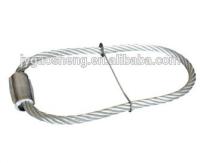 China High Carbon Steel Galvanized Wire Rope Sling with 7.0mm Diameter for Precast Concrete Lifting Cable Assembly for sale
