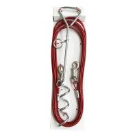 China Hand Free Dog Tie Out Cable And Stake PVC Coated With Heavy Duty Spiral Dog Stake for sale