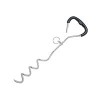 China Hand Free Dog Tie Out Cable And Stake PVC Coated With Heavy Duty Spiral Dog Stake for sale