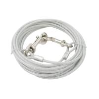 China GaoSheng High Quality 7x7 15ft Pvc Coated Galvanized Steel Wire Rope Dog Tie Out Cable for sale