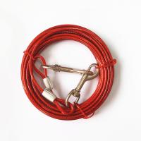 China GaoSheng High Quality 7x7 15ft Pvc Coated Galvanized Steel Wire Rope Dog Tie Out Cable for sale