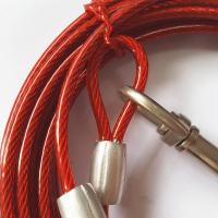 China GaoSheng High Quality 7x7 15ft Pvc Coated Galvanized Steel Wire Rope Dog Tie Out Cable for sale