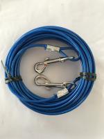 China GaoSheng High Quality 7x7 15ft Pvc Coated Galvanized Steel Wire Rope Dog Tie Out Cable for sale