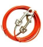 China Gaosheng 7*7 15ft Pvc Coated Galvanized Steel Wire Rope Dog Tie Out Cable for sale