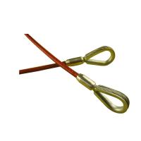 China 7x7 Construction Flemish Eye Wire Rope Sling with Galvanized Surface and 3700lbs Breaking Strength for sale