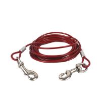 China Hot Selling High Tensile Strength Pvc Coated Steel Wire Rope Big Dog Tie Out Cable for sale
