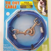 China Hot Selling High Tensile Strength Pvc Coated Steel Wire Rope Big Dog Tie Out Cable for sale