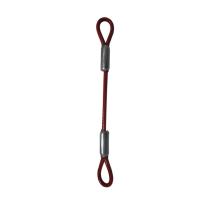 China PVC Coated Galvanized Wire Rope Security Cable Lock with Loop Ends for sale