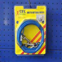 China Steel Material Dog Tie Out Cable with 60 Lbs Capacity and 20 Foot Length for Medium Dogs for sale
