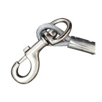 China High Tensile Strength Pet Training PVC Coated Steel Dog Tie Out Cable And Stake for sale