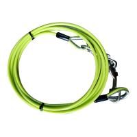 China High Tensile Strength Pet Training PVC Coated Steel Dog Tie Out Cable And Stake for sale