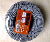 China Clear Vinyl Coated Galvanized Steel Wire Rope 3.0mm Diameter 100m Length for Safety Protection and Binding for sale