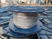China Clear Vinyl Coated Galvanized Steel Wire Rope 3.0mm Diameter 300m Length for Safety Protection and Binding for sale